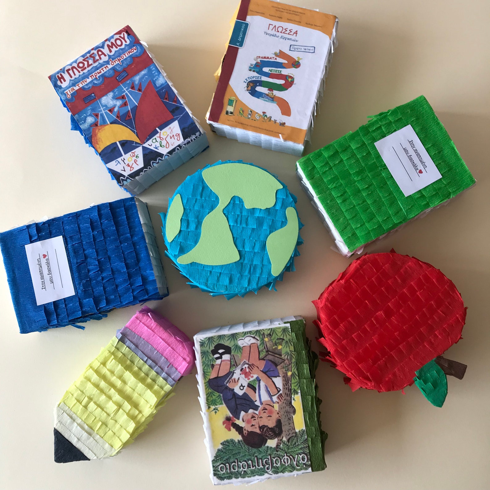 Back to School Mini Pinatas, School Party Favors, School Treats, First ...