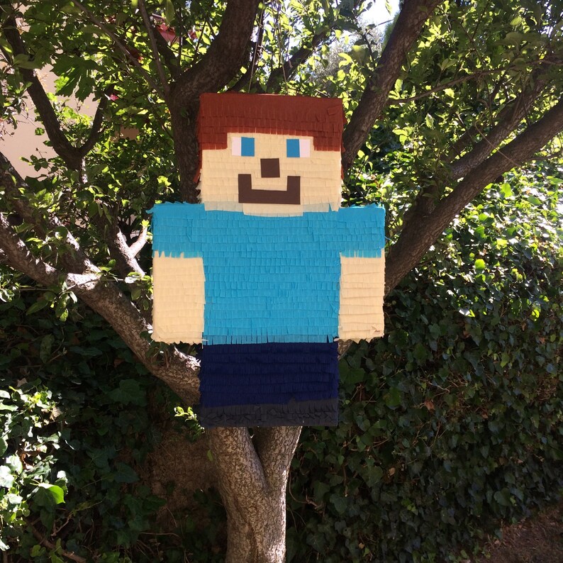 Minecraft Pinata, Minecraft Birthday Party Decoration - Etsy