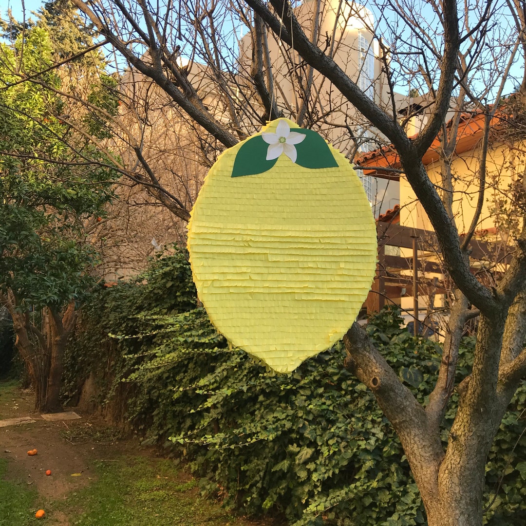 Lemon Pinata, Lemon Birthday Party Decoration - Etsy