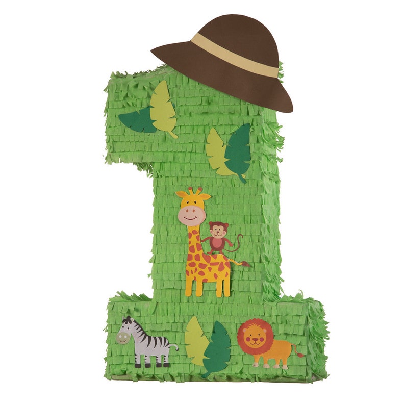 Safari Number One Pinata 1st Birthday Pinata Safari Party | Etsy