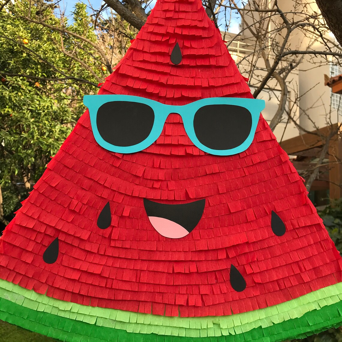 Watermelon Pinata With Sunglasses, Watermelon Centerpiece - Etsy