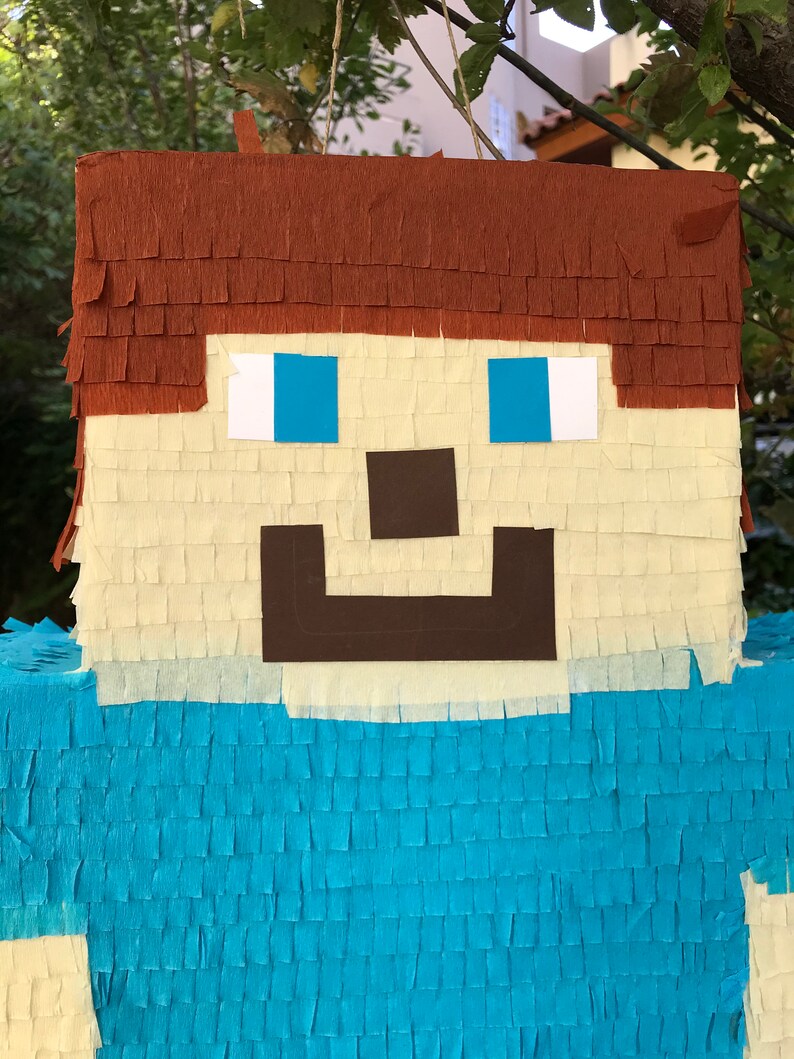 Minecraft Pinata, Minecraft Birthday Party Decoration - Etsy
