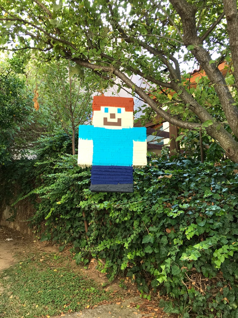 Minecraft Pinata, Minecraft Birthday Party Decoration - Etsy