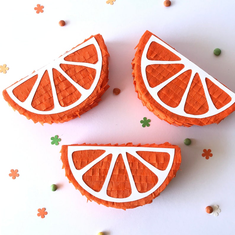 Orange Slice Mini Pinata - Etsy