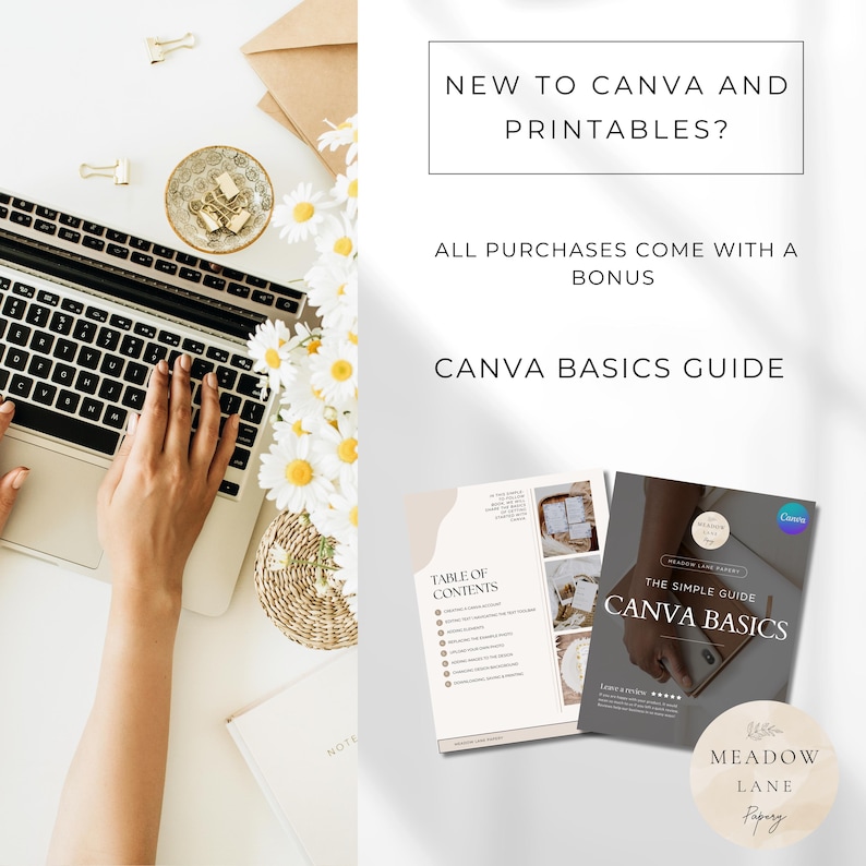 Cottage Core Wedding Invitation Suite Printable, Wedding Invitation ...