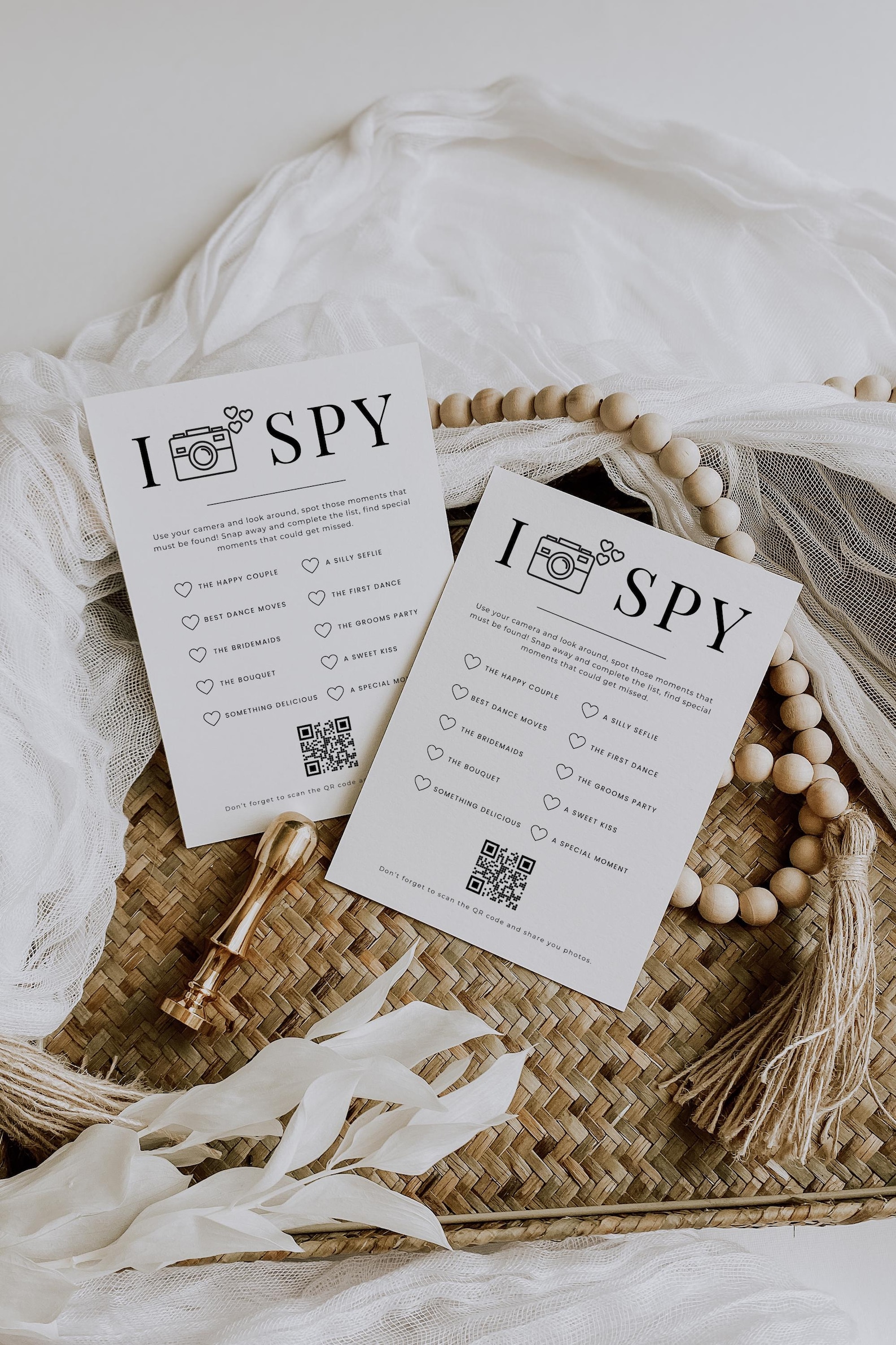 I Spy Wedding Game, Wedding I Spy, Wedding QR Code, Wedding Activities ...