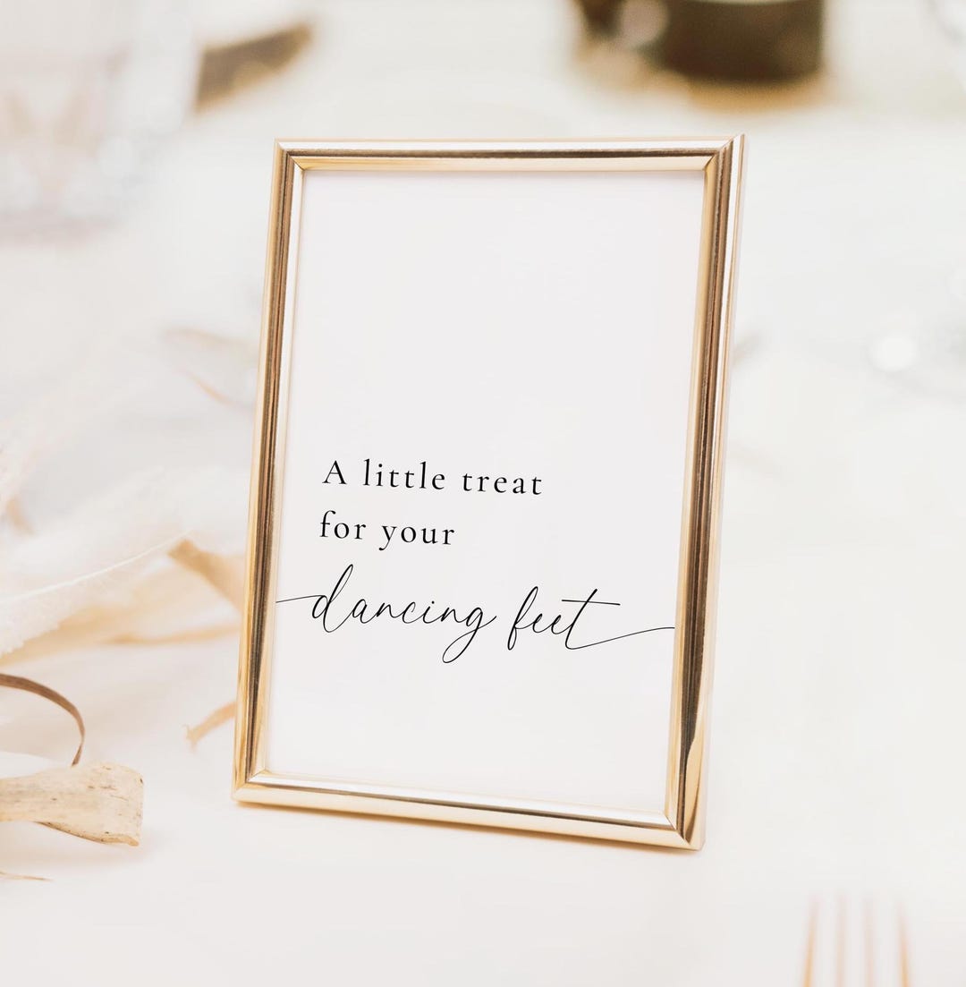 Signage for Slippers at Wedding, Customizable Flip Flop Sign, Dancing ...