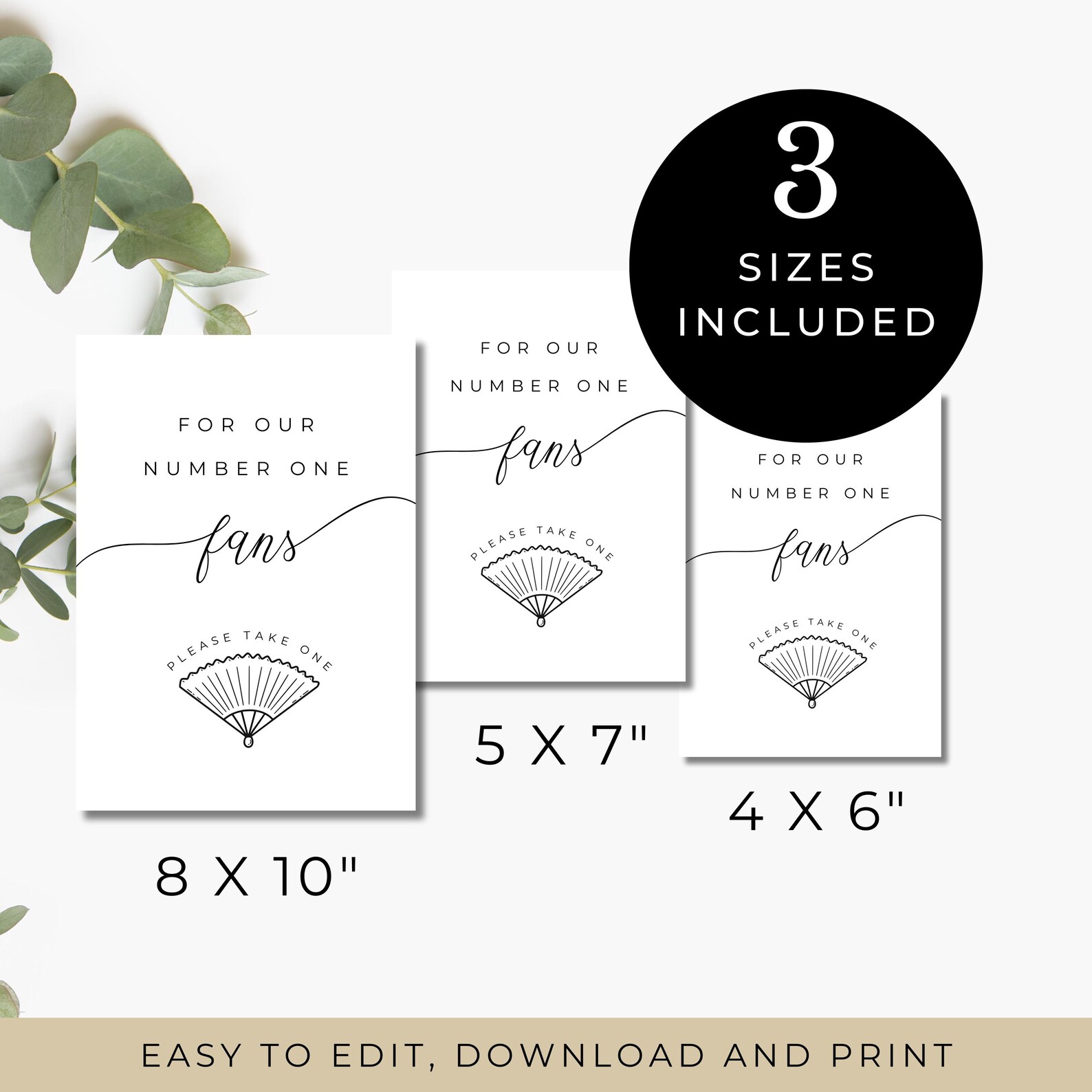 Wedding Fan Sign | Wedding Program Fan | Please Take One | Wedding ...