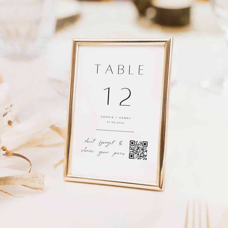 Table Number Display - Etsy