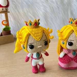 AMIGURUMI PATTERN Princess Peach Crochet Patterns | Super Mario ...