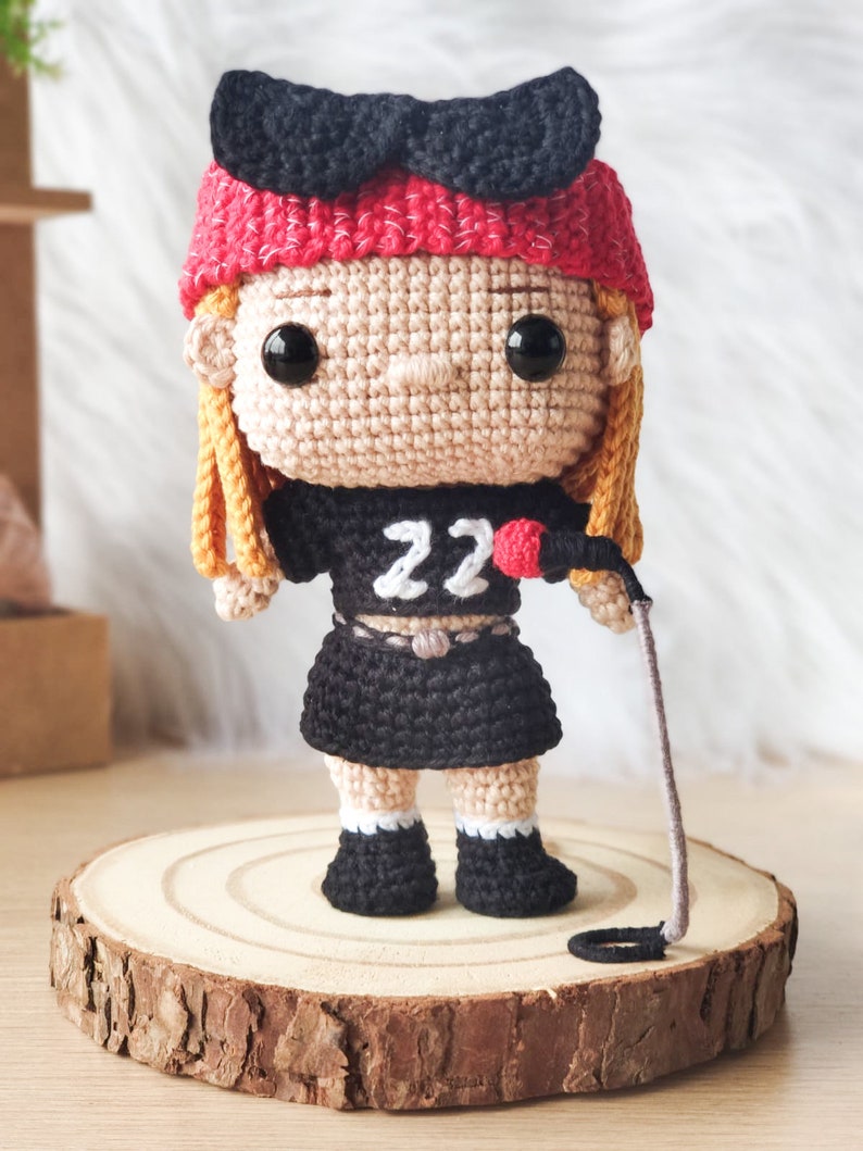AMIGURUMI PATTERN Guns N' Roses Crochet Pattern Axl - Etsy Australia