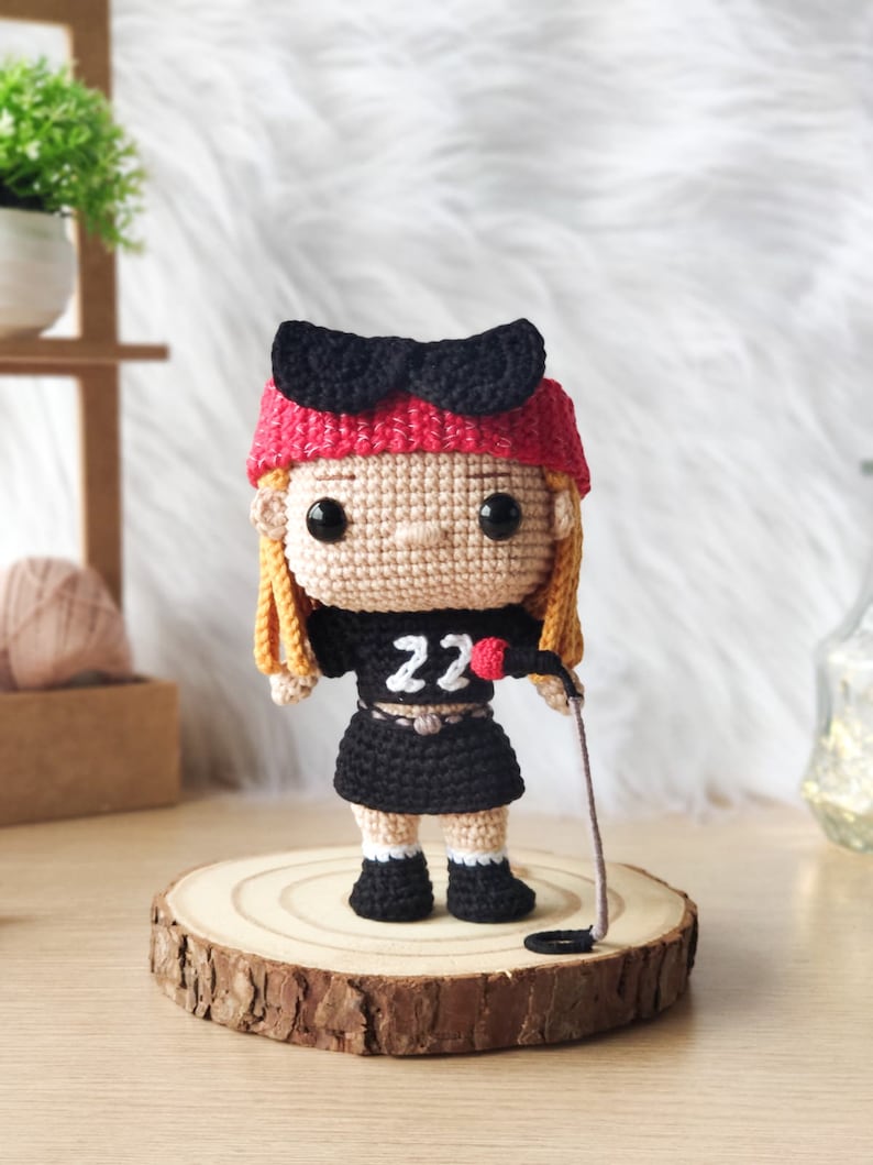 AMIGURUMI PATTERN Guns N' Roses Crochet Pattern | Axl Rose + Slash ...