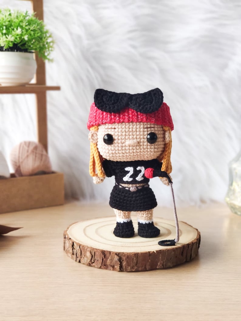 AMIGURUMI PATTERN Axl Rose Crochet Pattern Guns N' - Etsy Canada