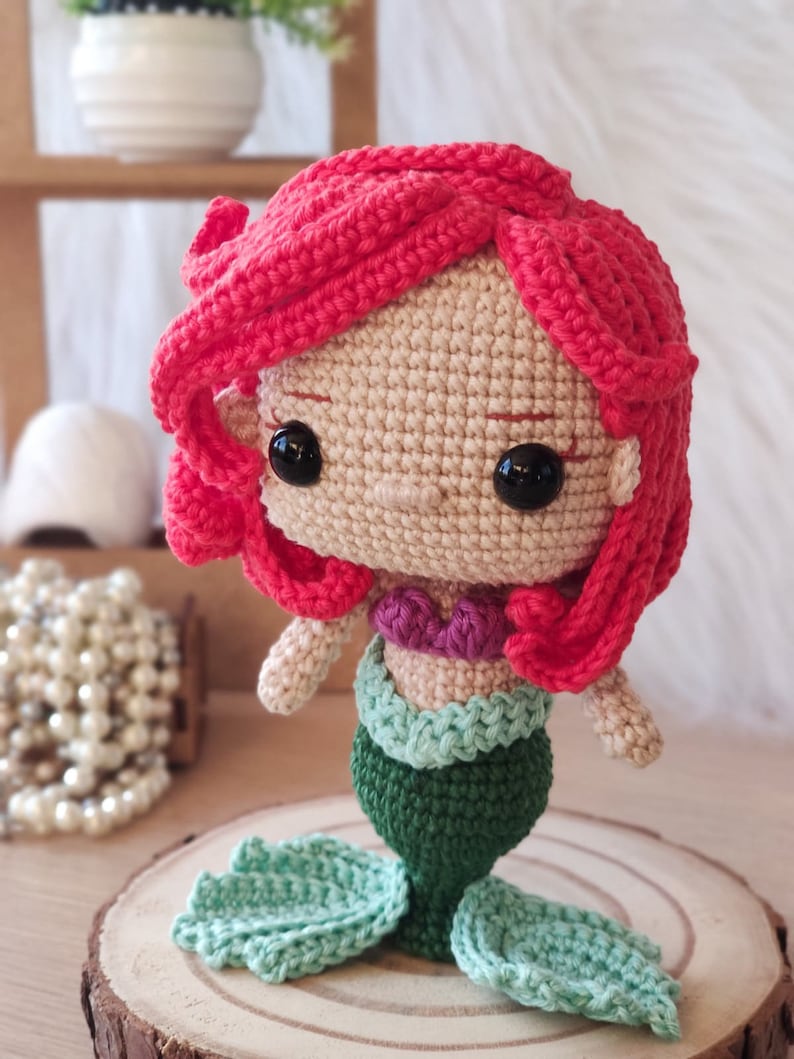 AMIGURUMI PATTERN Sea Princess Ariel Crochet Pattern PDF - Etsy