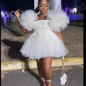 Short Tutu/tulle Birthday Dress off Shoulder Birthday - Etsy