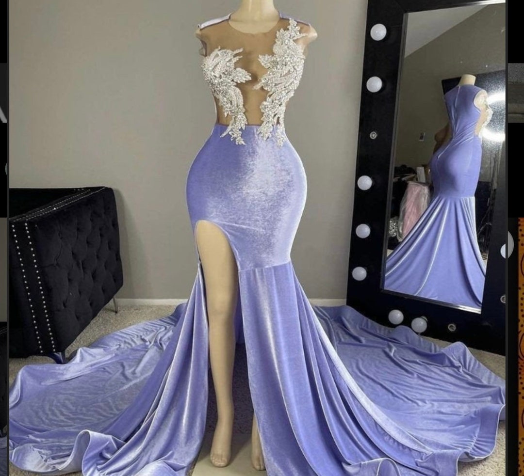 Velvet Prom Dress Long Birthday Dress for Photo Shoot - Etsy