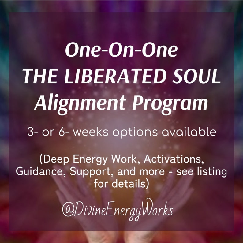 One-on-one THE LIBERATED SOUL Alignment Program (3-weeks) - Etsy