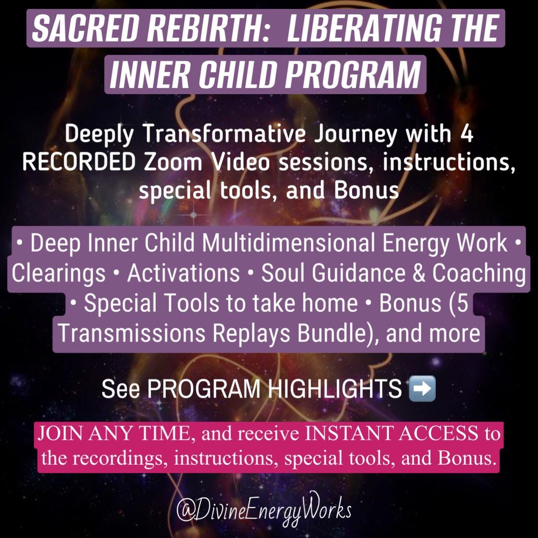 Sacred Rebirth: Liberating the Inner Child Program - Etsy