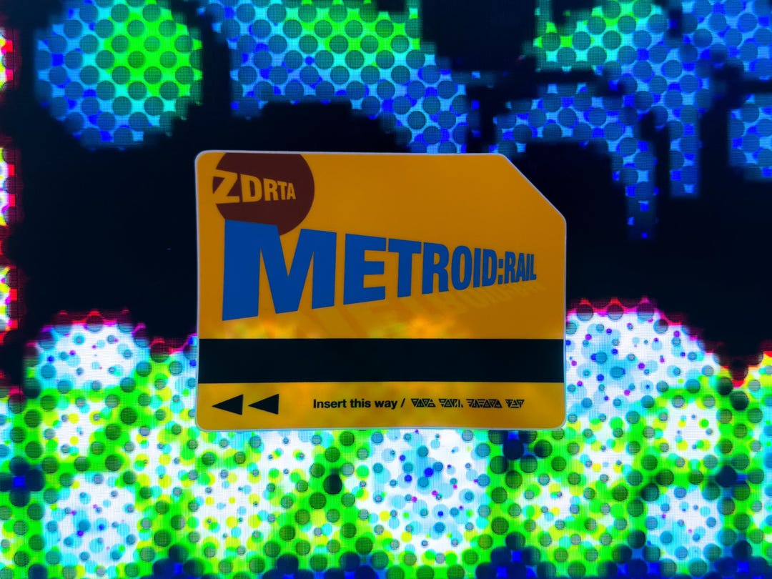 Metroid ZDR Transit Card Sticker - Etsy