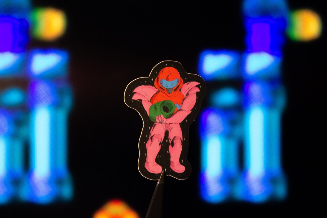 Metroid Classic Samus Sticker - Etsy