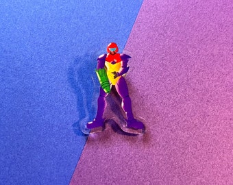 Samus Aran Enamel Pin Metroid Dread Hard Enamel Pin Gaming - Etsy