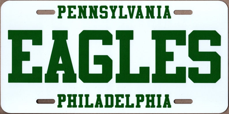 Philadelphia Eagles License Plate - Etsy