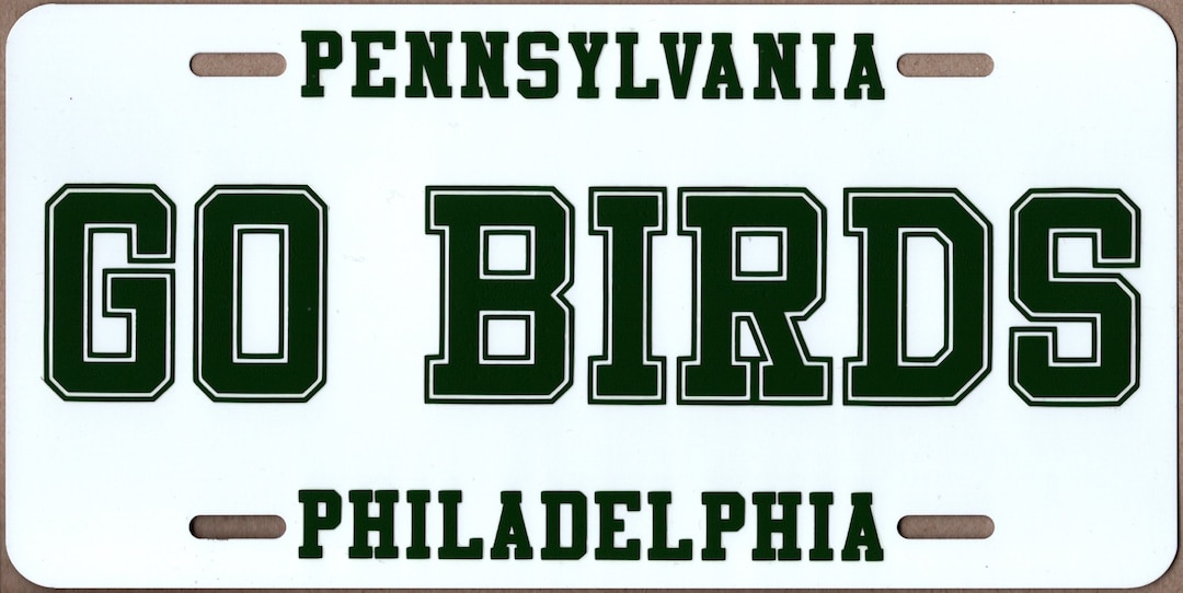 Go Birds Philadelphia Eagles License Plate - Etsy