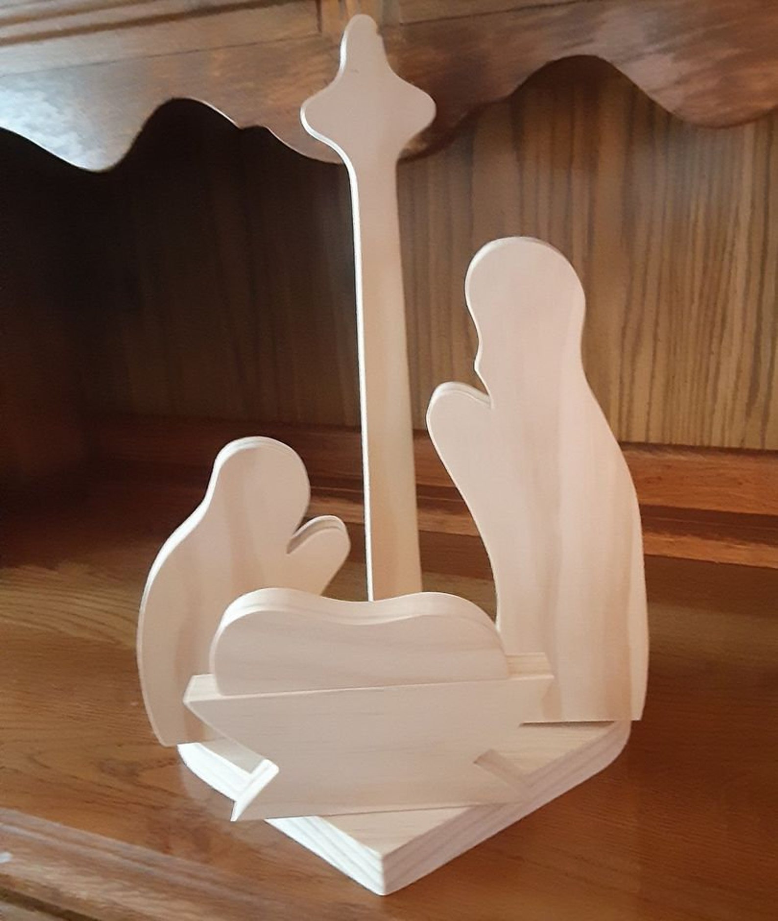 Wooden Manger Scene - Etsy