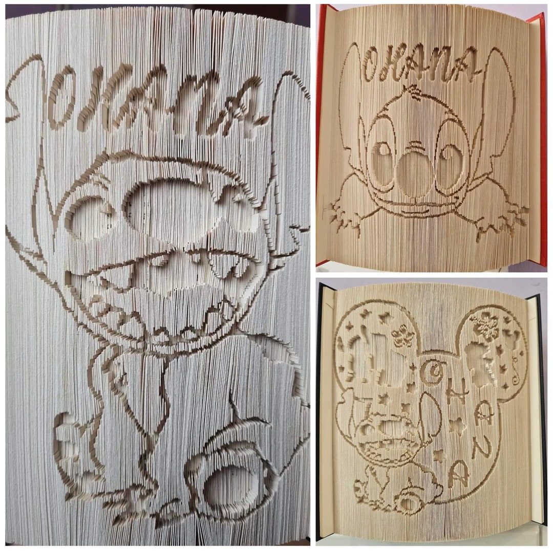 Stitch Set of 3 Patterns Cut and Fold Digital PDF Bookfolding Patterns ...