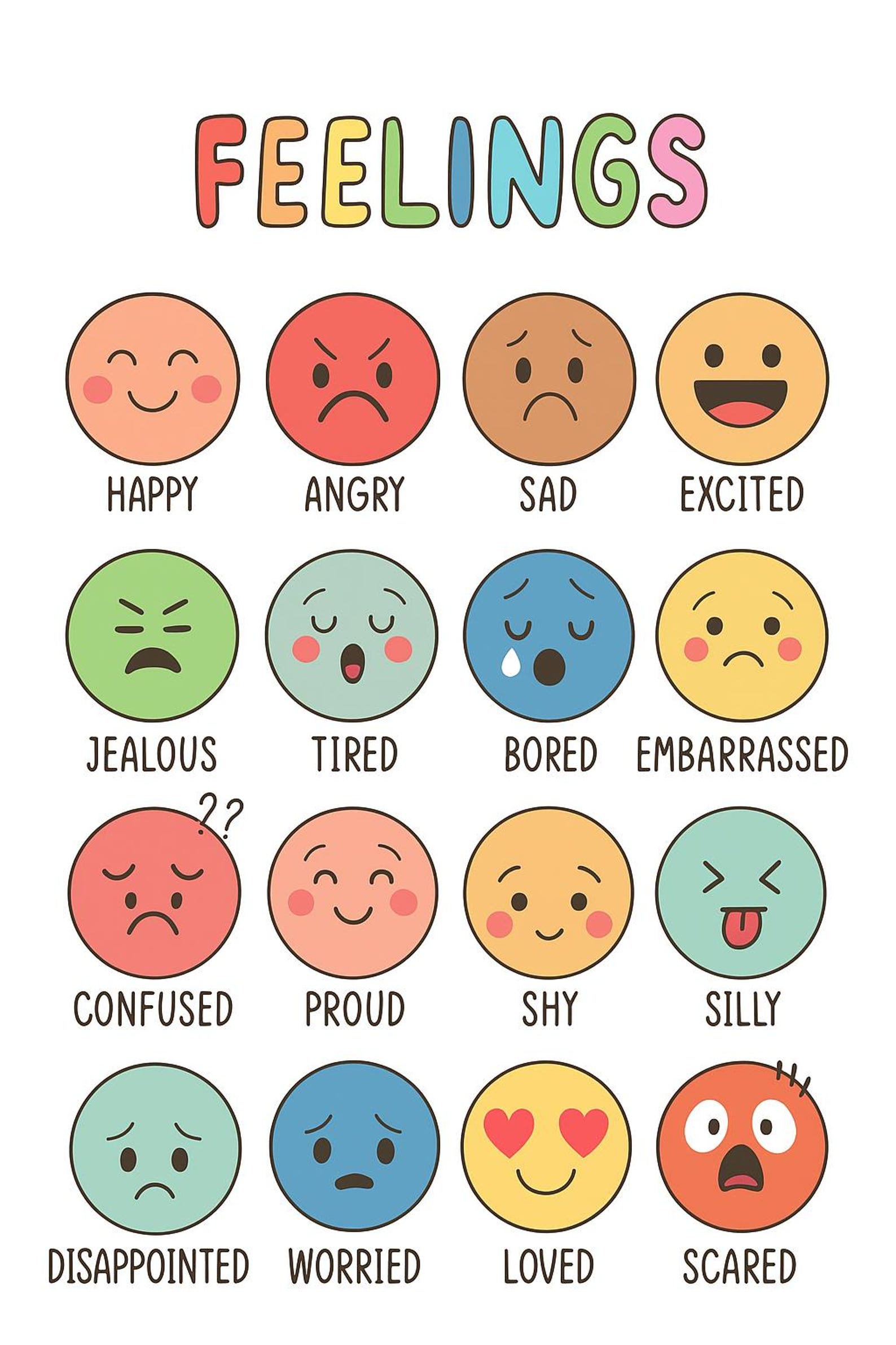 Emotions Poster - Digital Print - Etsy UK