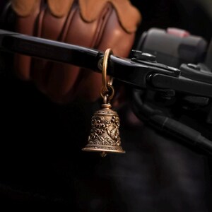 Dragon Bell in Brass, Vintage Decor Bells Keychain W Key Ring for Car ...