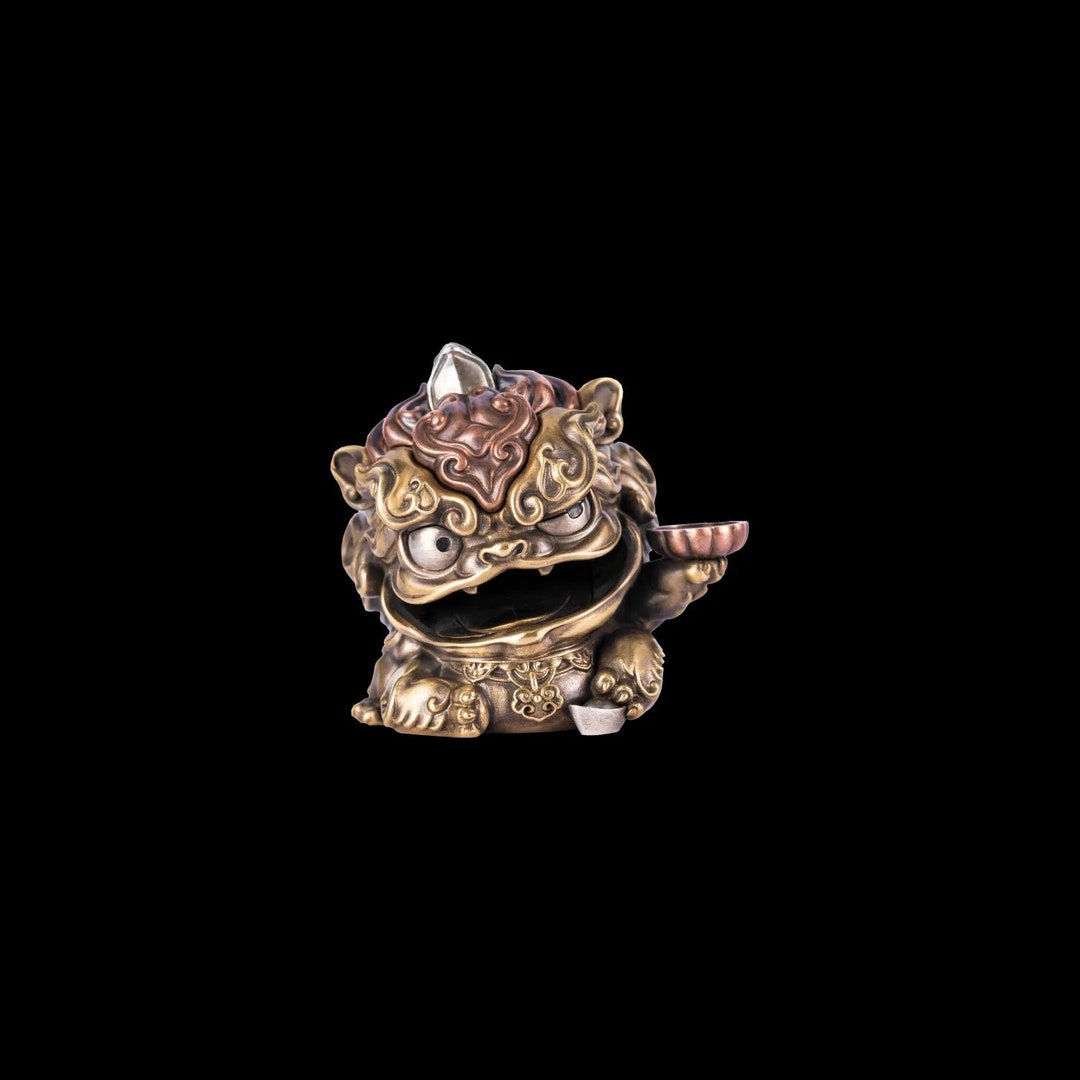 Mini Pixiu Statue. Animal Sculptures. Metal Ornament for Home Decor ...