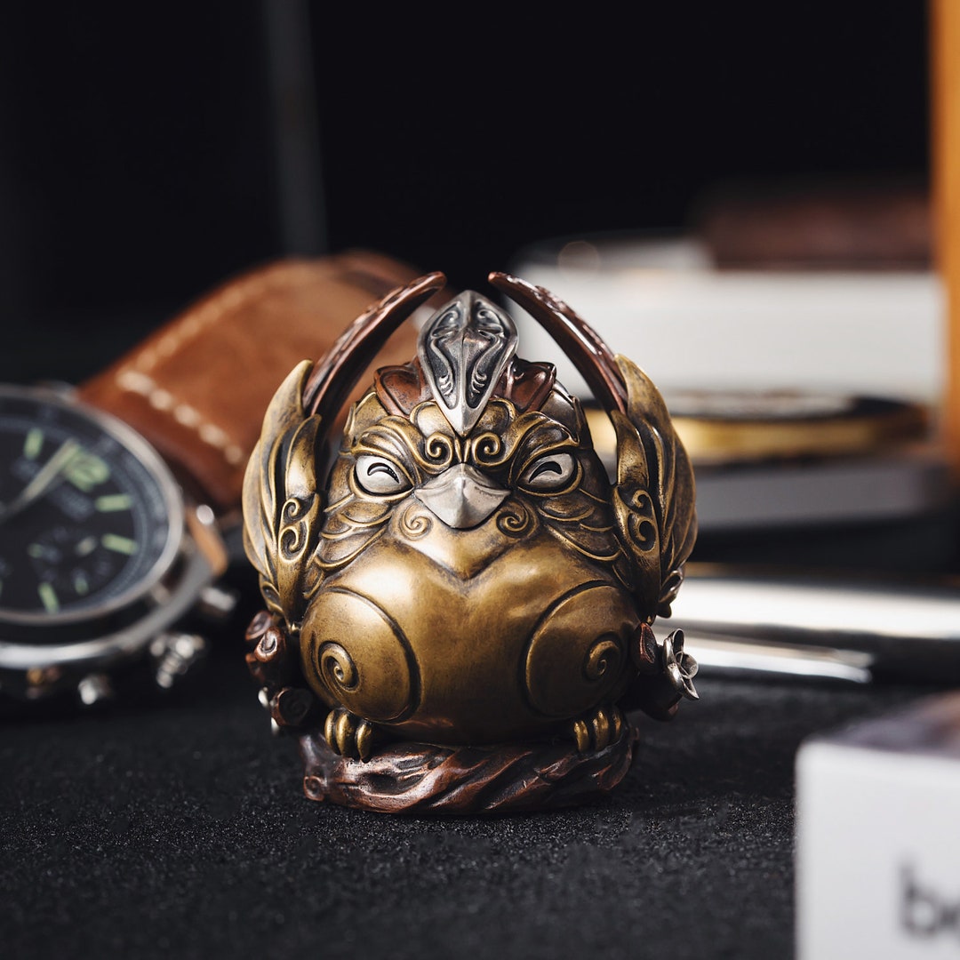 Brass Magpie Phone Holder. Magpie Statue. Desk Decor. Antique ...