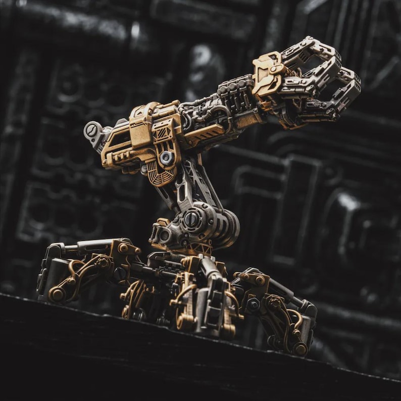 Mechanical Arm Figurine, Robot Desk Decor, Desktop Companion - Etsy