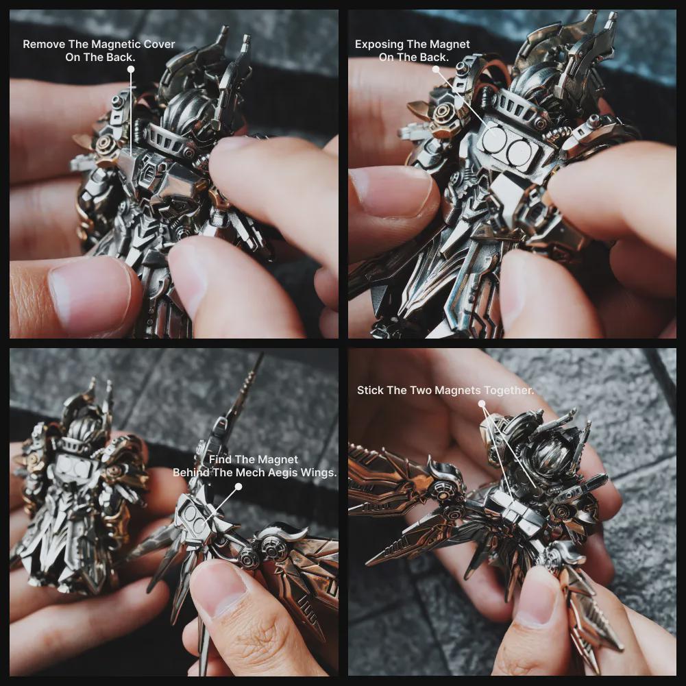 Mech Justicar Metal Figurine, Mechanical Magnetic Figure, Dnd Gifts - Etsy