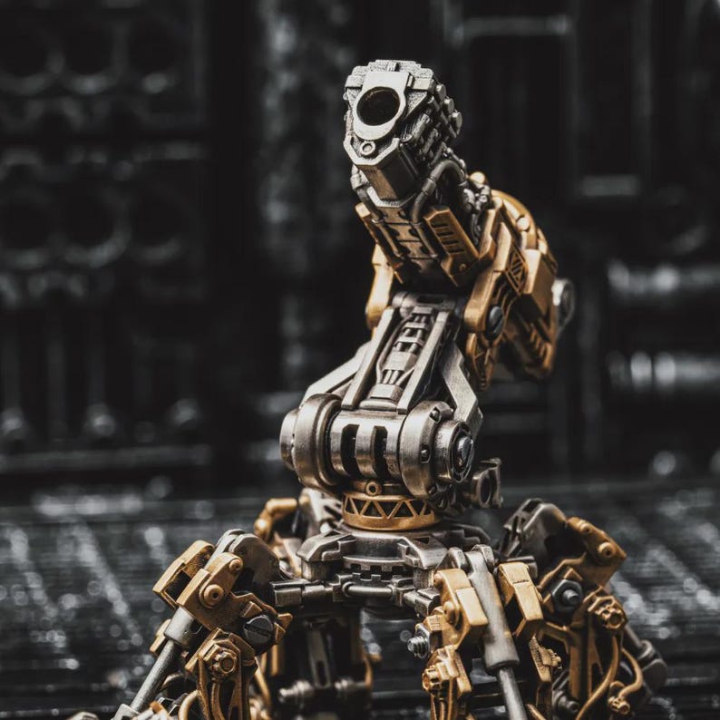 Mechanical Arm Figurine, Robot Desk Decor, Desktop Companion - Etsy