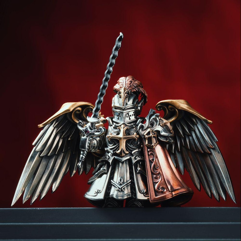 Crimson Templar Figurine, Magnetic Action Figure, Metal Toy for Men ...