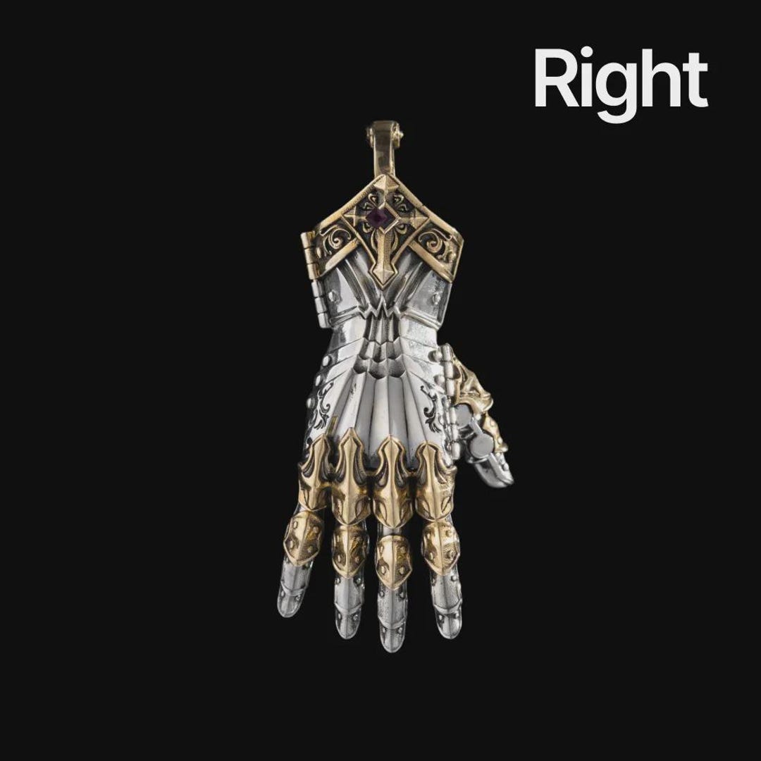 Armored Mechanical Right Hand Pendant, BJD Lover Gifts, Fidget Jewelry ...