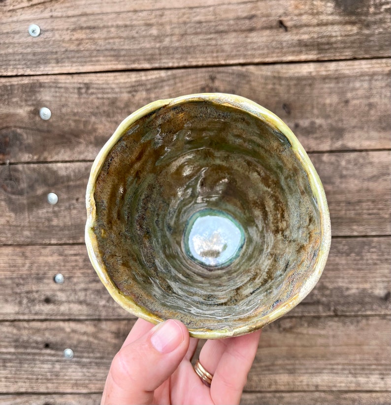 4 Tall Handmade Wabi Sabi Bowl Beige Textured - Etsy