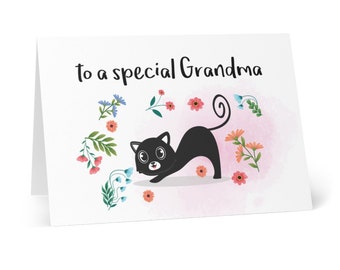 Cat Grandma Card - Etsy