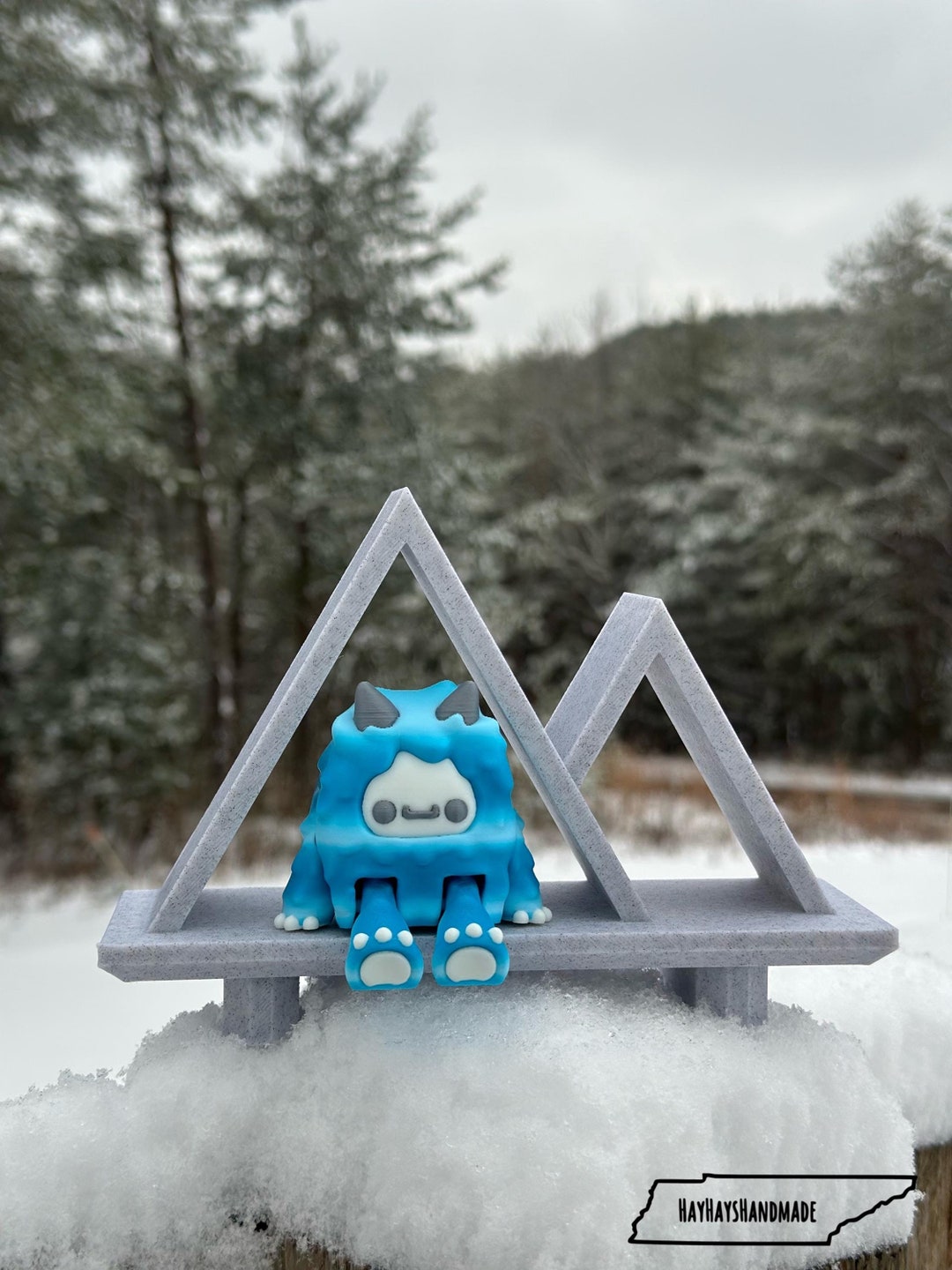Yeti Desk Pal | Articulated Yeti | 3D Printed Fidget Toy | Sensory Toy ...