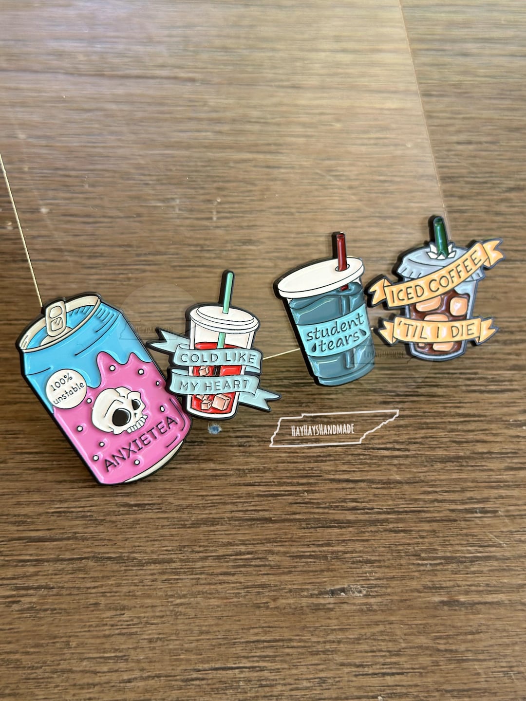 Funny Drink Pin | Enamel Pins | Lapel Pin | Pin for Badge Buddy | Iced ...