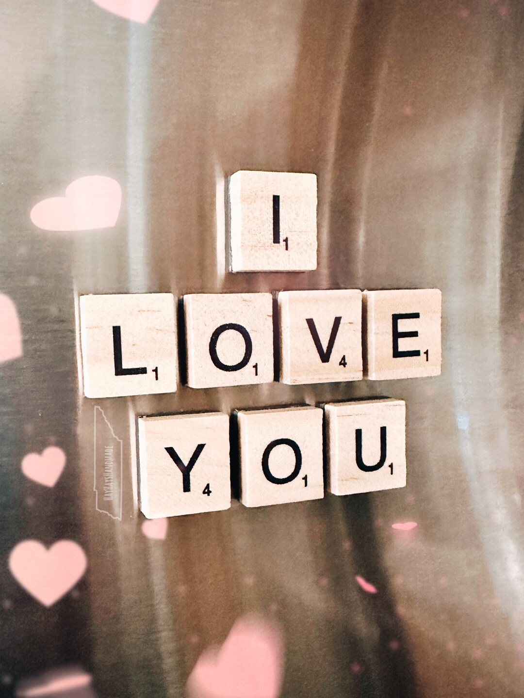 I Love You Magnetic Letter Tiles for Valentines Day Gift - Etsy