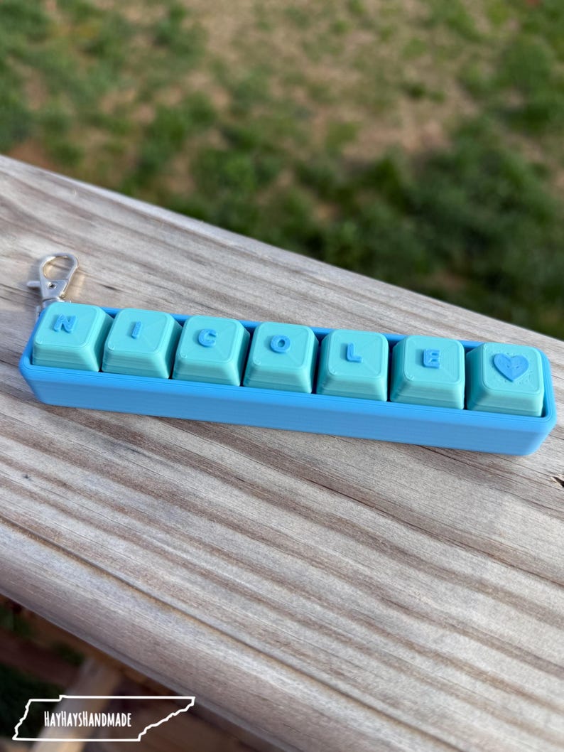 Custom Worded Clicky Keychain | Clicky Name Fidget | Personalized ...