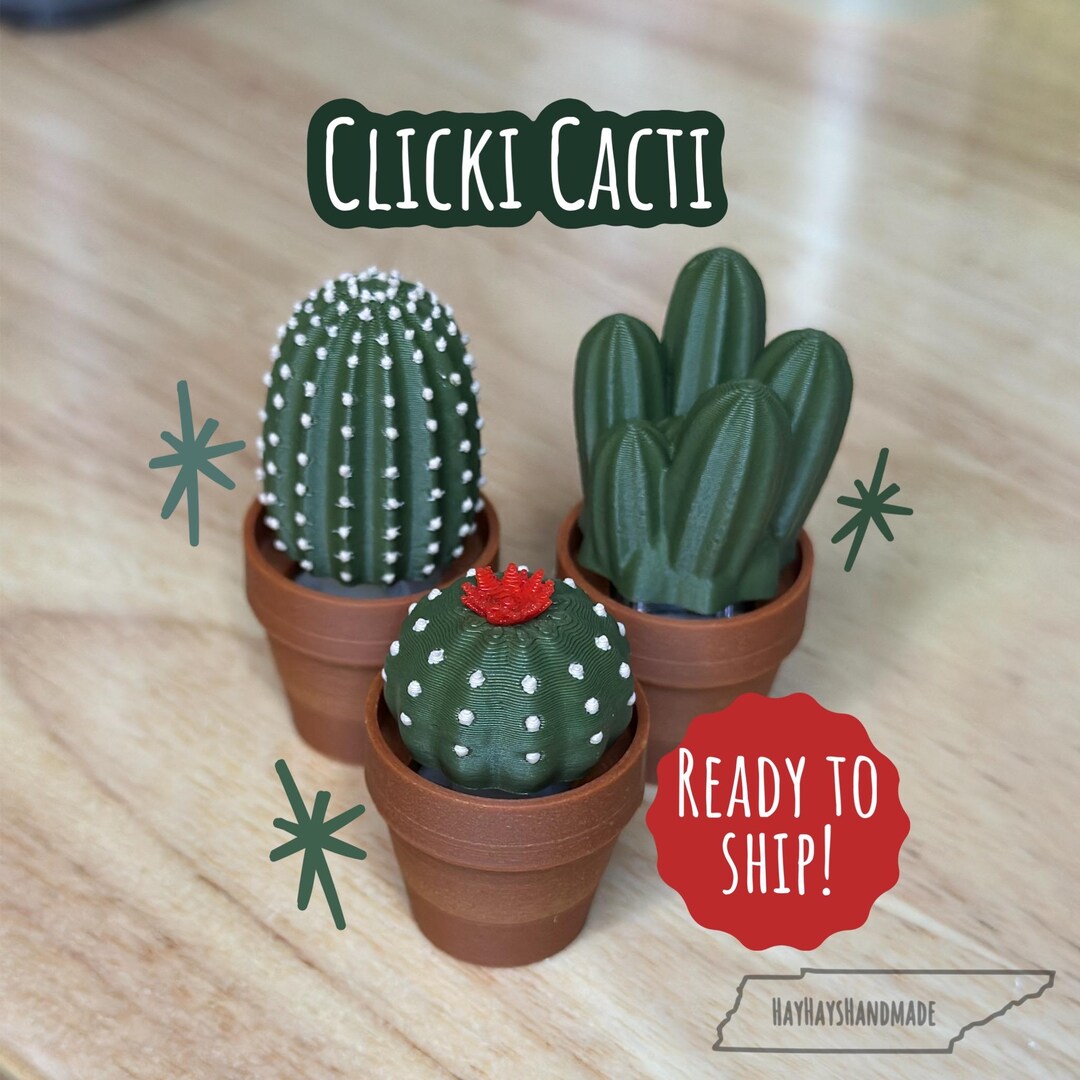 Clicky Cacti | Clicky Desk Fidget | Keyboard Fidget | Sensory Toy ...