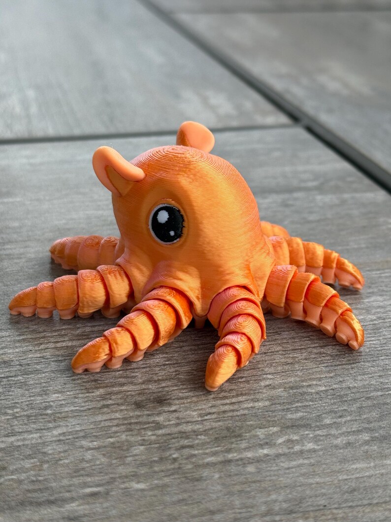 Dumbo Octopus Articulated Figure Fidget | Glows in the Dark - Etsy