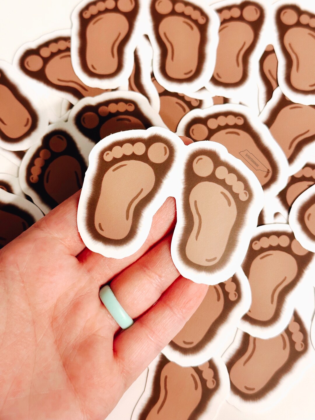 Bigfoot Feet Cute Sticker Cryptid Sticker Sasquatch Sticker - Etsy