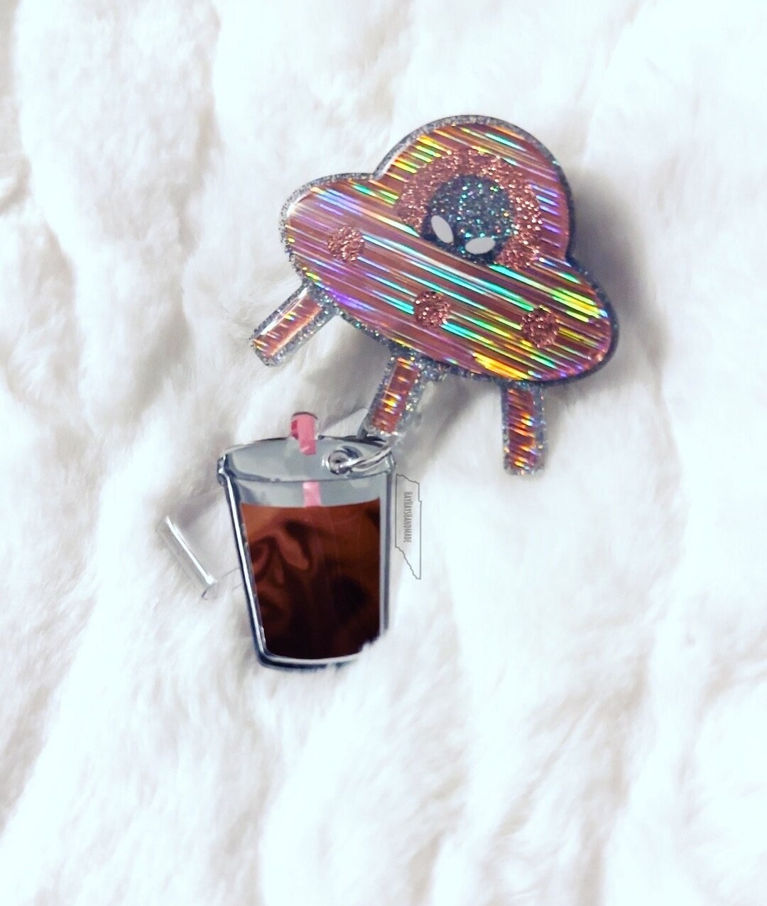 The Original UFO Alien Iced Coffee Abduction Glitter - Etsy
