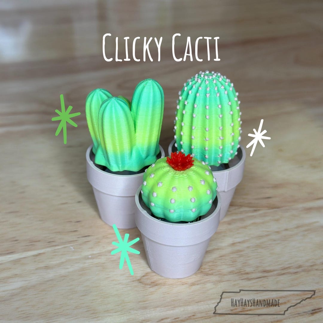 Clicky Cacti | Clicky Desk Fidget | Keyboard Fidget | Keyboard Clicker ...