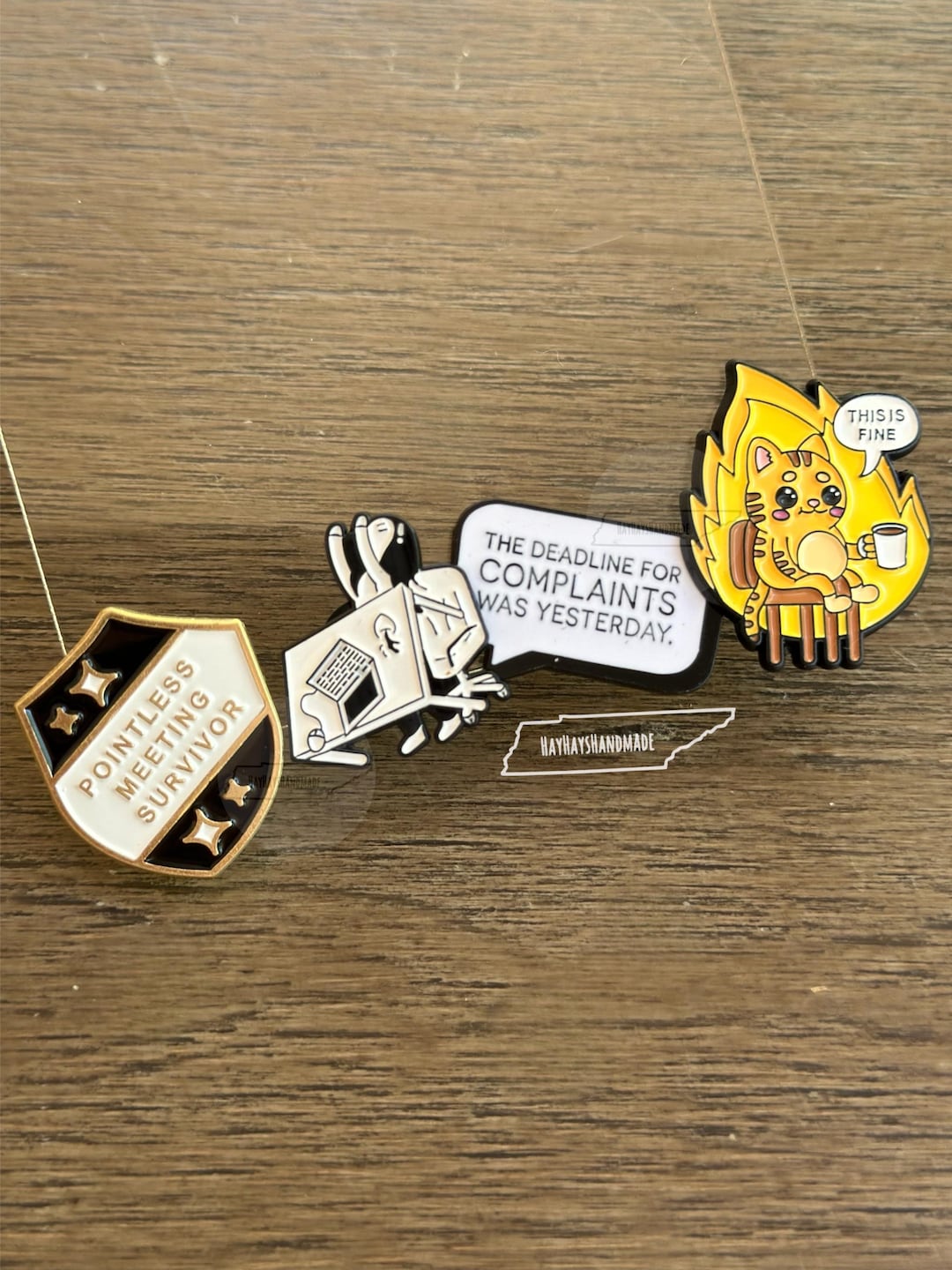 Funny Office Pin | Enamel Pins | Lapel Pin | Pin for Badge Buddy ...